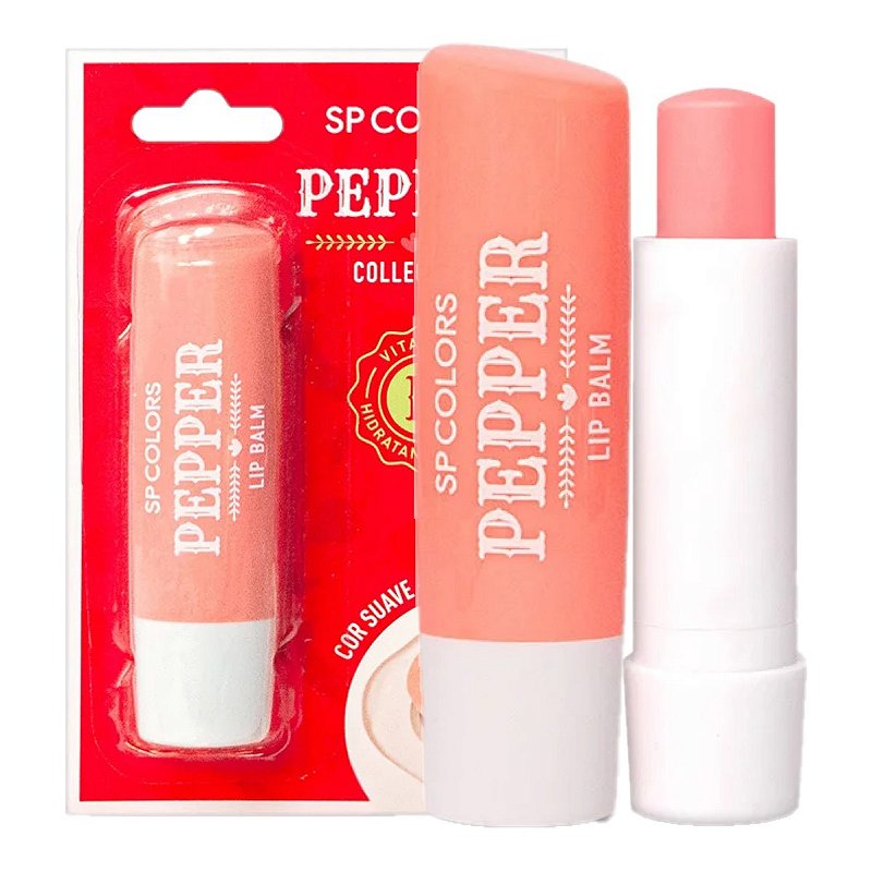 SP Colors - Lip Balm Pepper com Vitamina E SP378 - Cor 01 ...