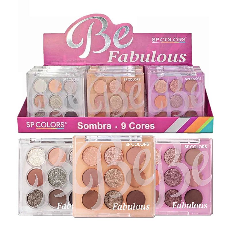 SP Colors - Paleta de Sombras Be Fabulous SP342 - 24 Und ...