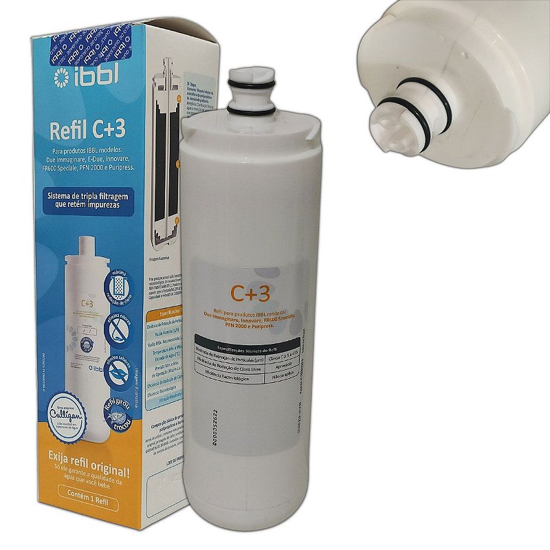 Refil Filtro IBBL Natural C+3 FR600 E-Due Immaginare Original - 24 ...