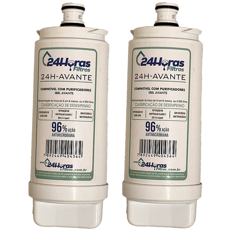 Kit 2 Filtro Refil Compatível Purificador IBBL Avanti Mio Vivax Natural ...
