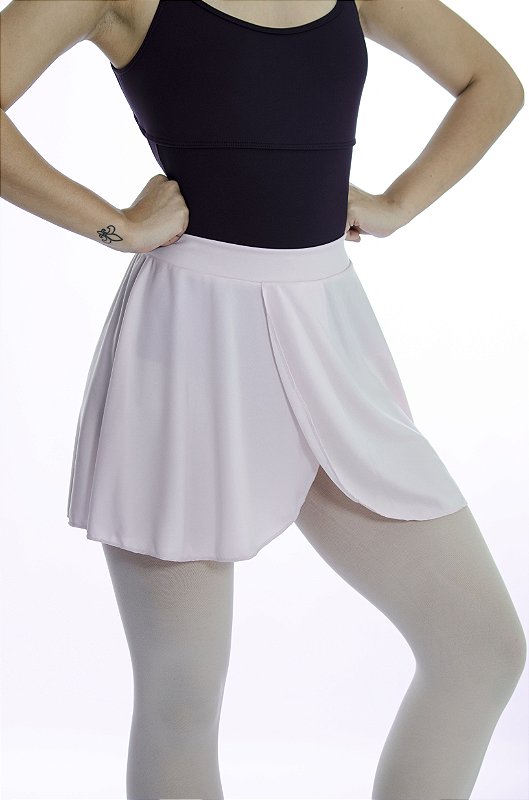Saia de Ballet Adulto Reta em Helanca com Cos - Dance Mais | Roupa de ...