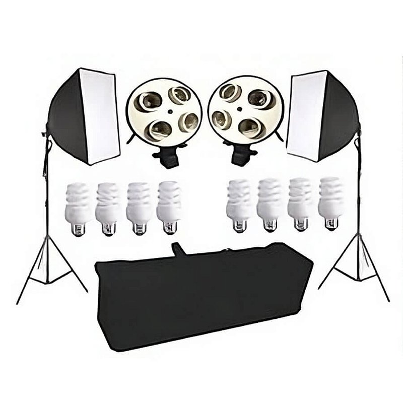 Kit de Iluminação Greika PK-SB03 para Estúdios Fotográficos - Broadcast ...