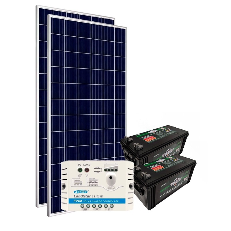 Kit Energia Solar Off Grid c/ Bateria 310Wp - até 977Wh/dia Ribsol ...