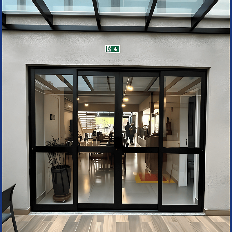 Porta de Correr 4 Folhas - Linha Suprema - ATS Alumínio