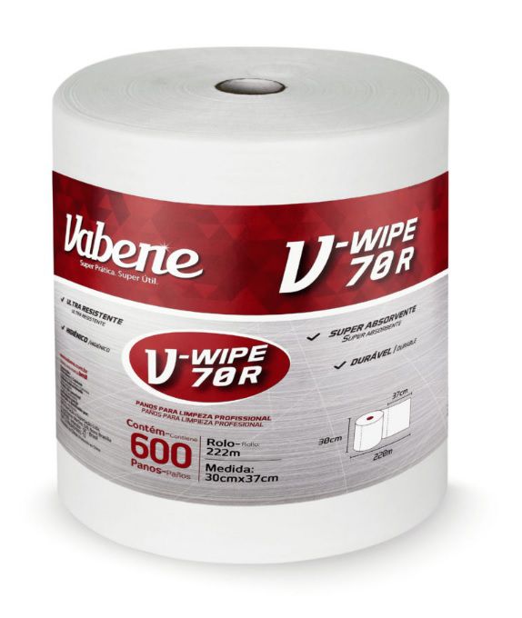 Toalha Wiper V-Wiper 30cm x 37cm 70g c/600 Vabene - Higiene, limpeza e ...