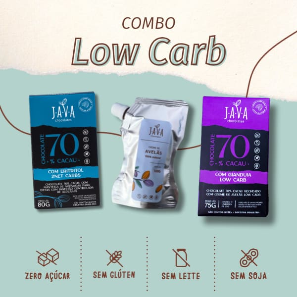 Kit Chocolates LOW CARB - Loja Online Java Chocolates