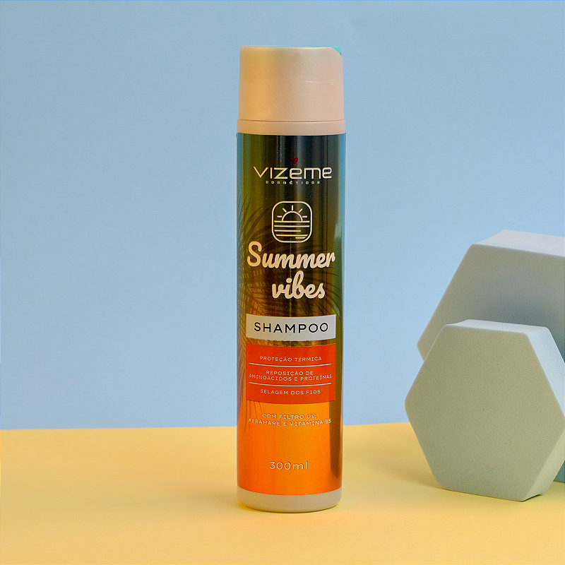 Shampoo Summer Vibes 300ml - Proteção Solar, Sol , Mar , Piscina ...
