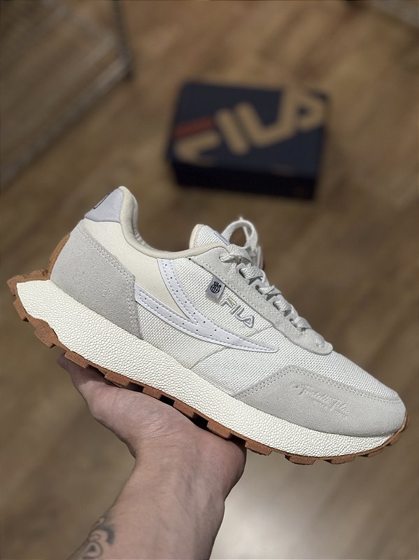 FILA FLOAT RENNO (white/silver/nany) - Corre de Rua