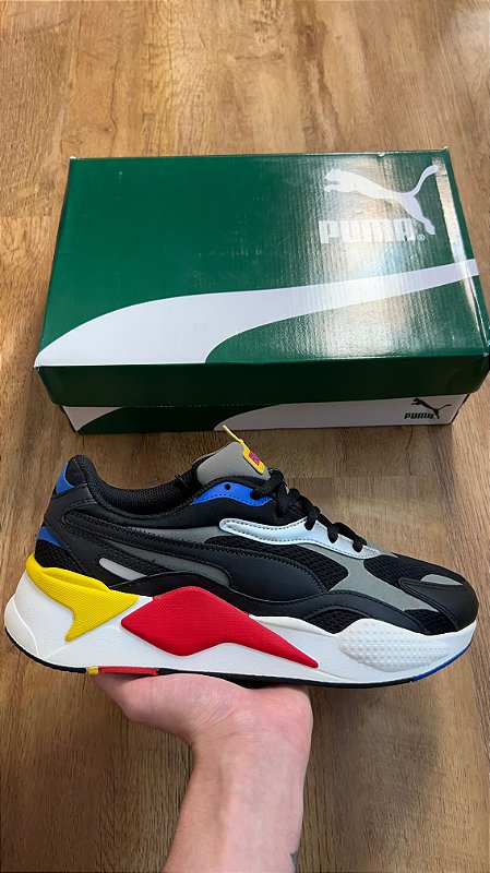 PUMA RS-X (Black/Red/Blue) - Corre de Rua