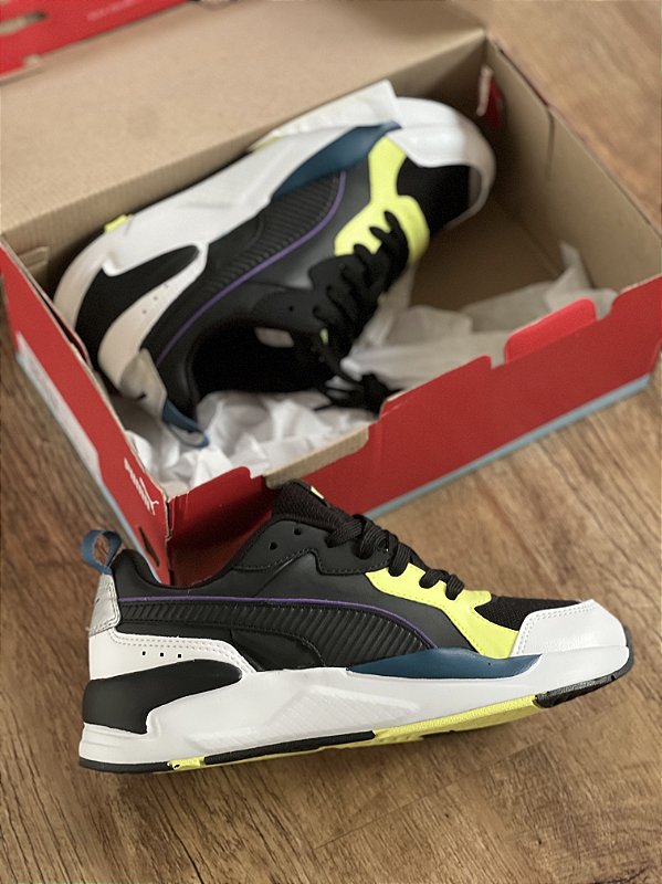 PUMA X-RAY GAME (Black/Blue/Yellow) - Corre de Rua