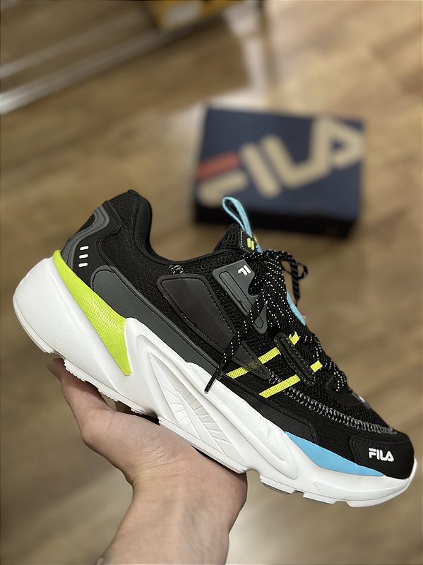 FILA INVICTUS (black/evpr/trq) - Corre de Rua