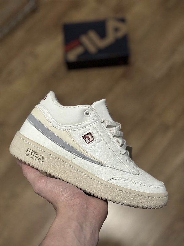 FILA T-1 MID (gray/red/raw) - Corre de Rua