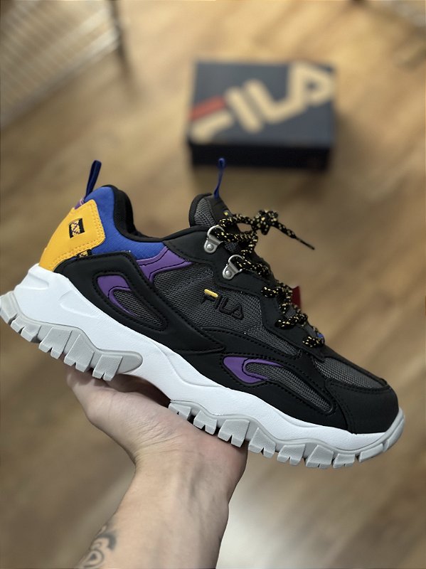 FILA RAY TRACER (black/saffron/royal) - Corre de Rua