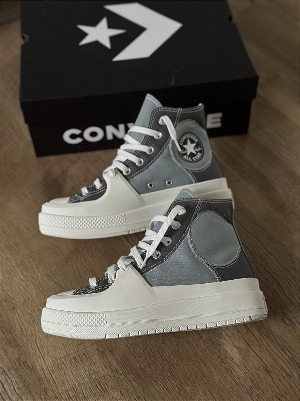 CONVERSE CTAS CONSTRUCT HI (cinza) - Corre de Rua
