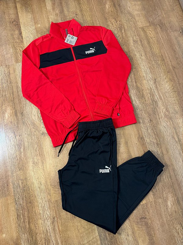 CONJUNTO PUMA POLY SUIT (vermelho) - Corre de Rua