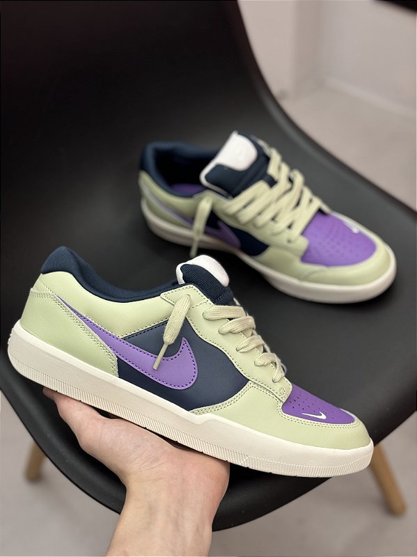 NIKE SB FORCE 58 (verde/roxo) - Corre de Rua