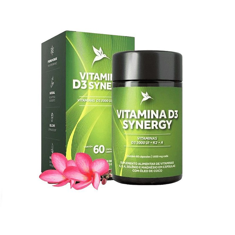 Vitamina D3 Synergy - Puravida - BS Nutrition - Distribuindo sabor e saúde