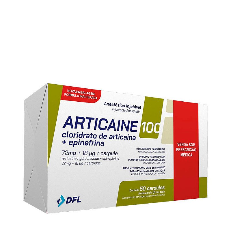 Anestésico Articaine 4% 1:100.00 - Nova Dfl - Dental PHS - Produtos ...