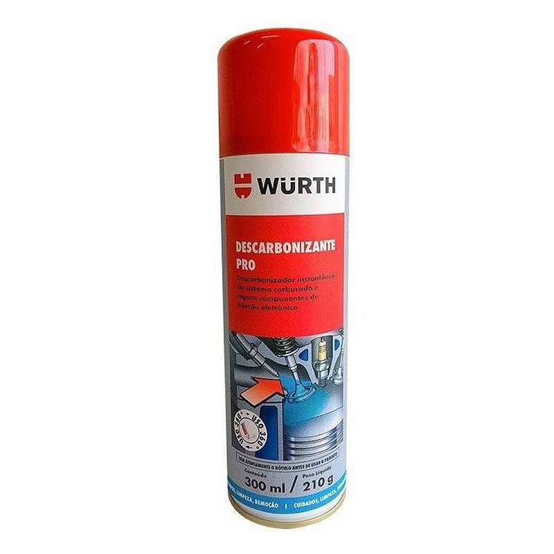 Descarbonizante Pro Wurth 300ml/230g - A Casa da Estética Automotiva