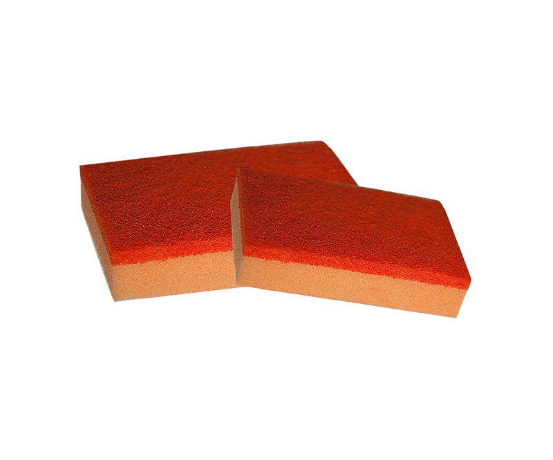 Esponja Limpeza Leve Dupla Face Laranja - MacroLimp