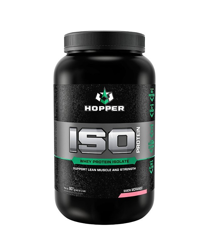 HP ISO WHEY PROTEIN MORANGO 907G - CASAL MONSTRO SUPLEMENTOS