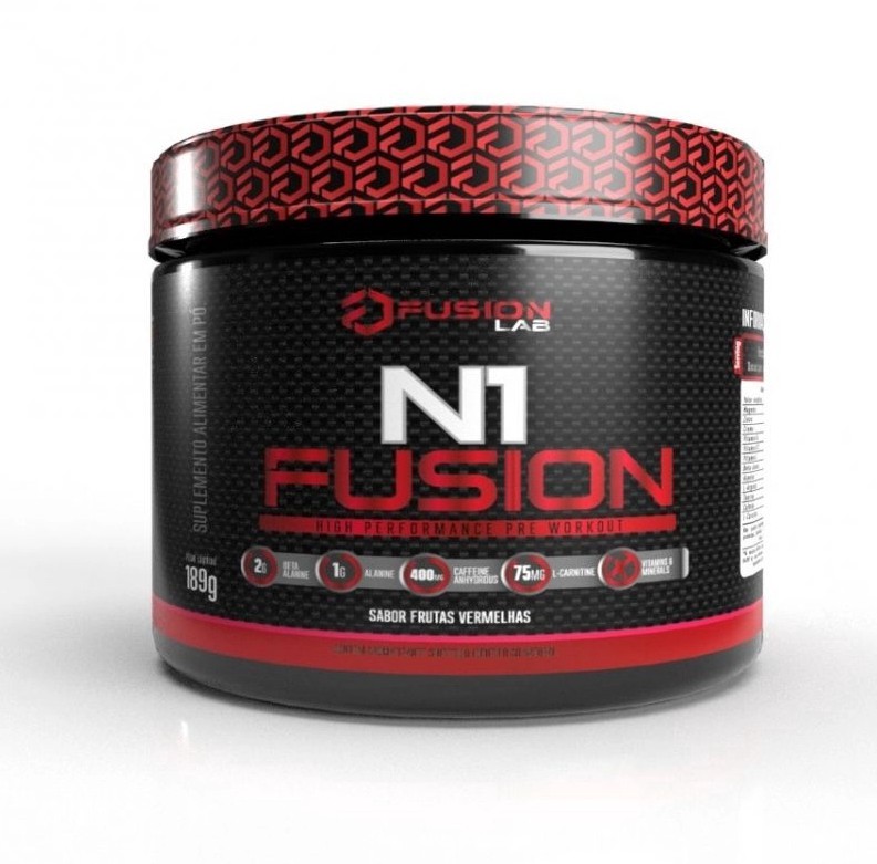 MD N1 FUSION PRE WORKOUT FRUTAS VERMELHAS 189G - CASAL MONSTRO SUPLEMENTOS