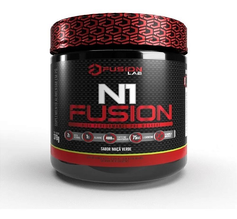 MD N1 FUSION PRE WORKOUT MAÇÃ VERDE 378G - CASAL MONSTRO SUPLEMENTOS