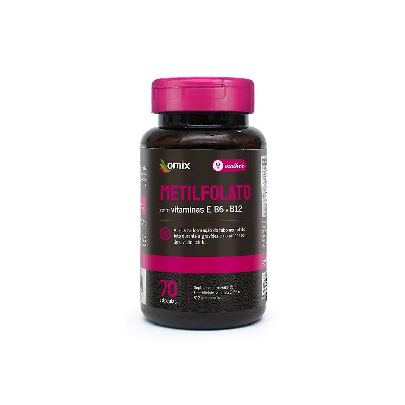 METILFOLATO OMIX 70 CAPS - CASAL MONSTRO SUPLEMENTOS
