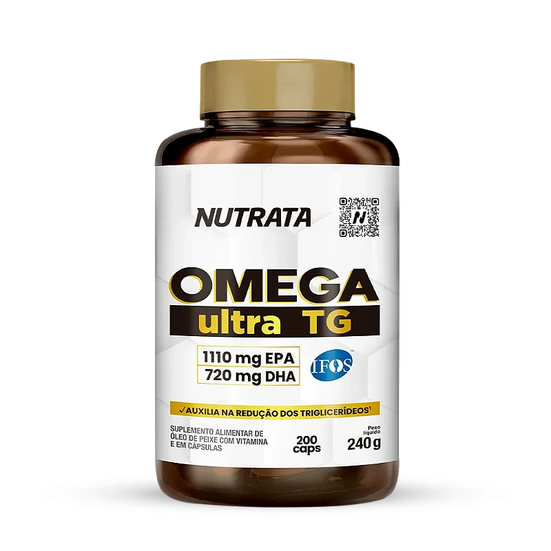 ÔMEGA 3 ULTRA TG 200 CAPS NUTRATA - CASAL MONSTRO SUPLEMENTOS