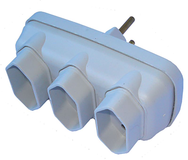 Tomada tripla inmetro - J Jorian Utilidades e encartelados.