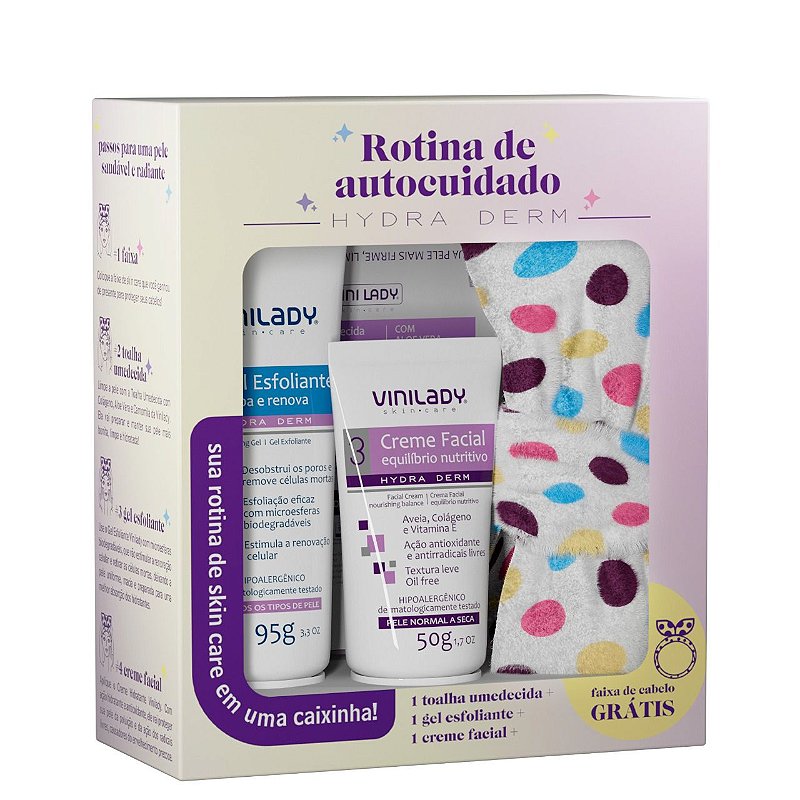 Kit Skincare Cuidado Facial Vinilady - Loja Virtual Vinilady