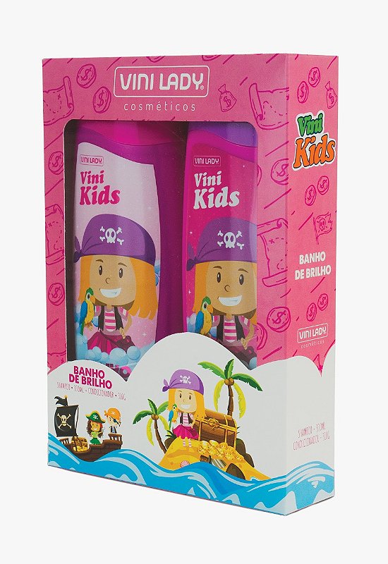 Kit Capilar Infantil Presenteável Shampoo e Condicionador Vinilady ...