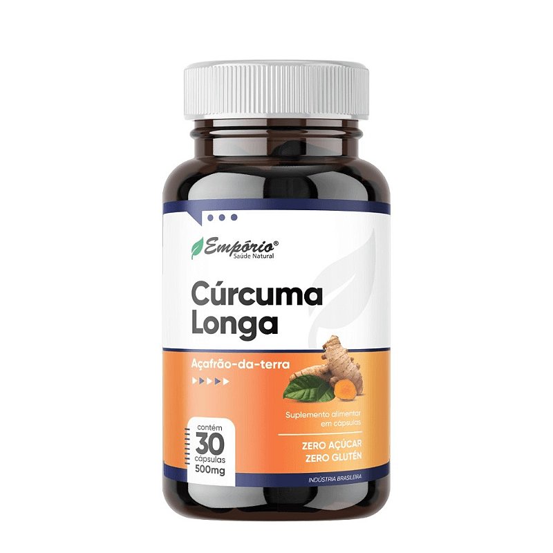 Cúrcuma Longa - 500mg - 30 Cápsulas - Lucrebeleza