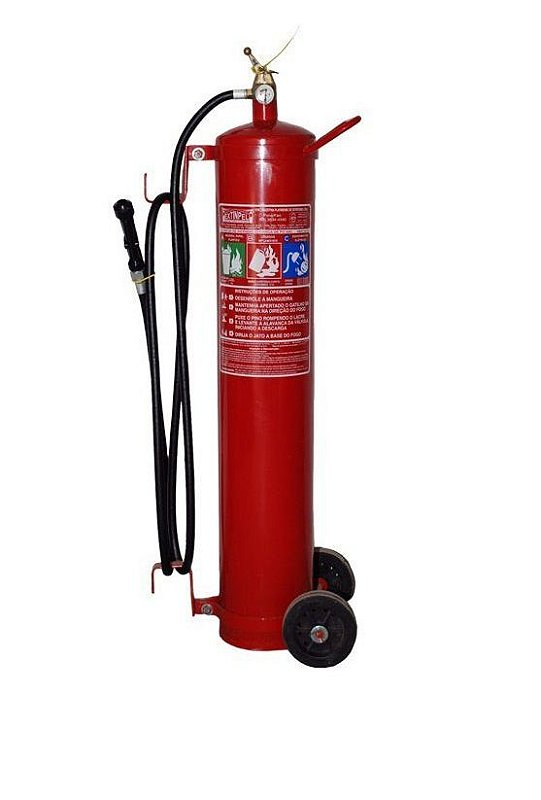 EXTINTOR CARRETA PQS 20KG ABC 6A 40 BC - R&A Extintores