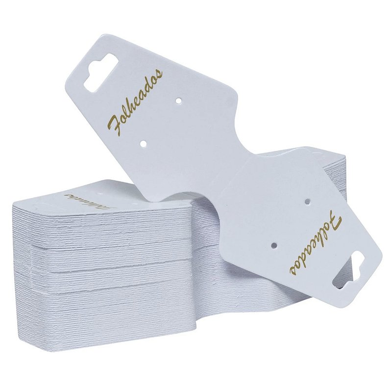 Cartela Tag Pulseira Colar Folheado M - 200 unidades - Amorelli ...
