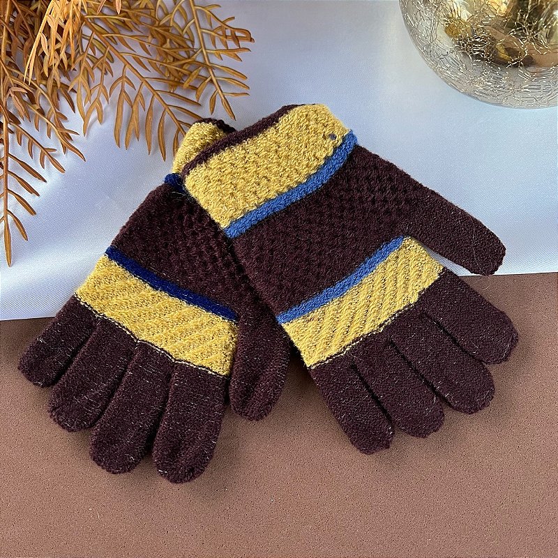 Luva Infantil Marrom - Amorelli Acessórios | Loja de Bijuterias Atacado ...