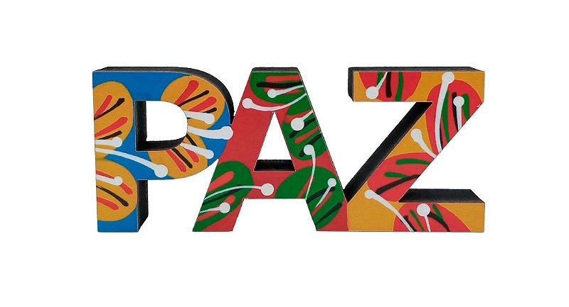 Palavra Estampada Paz - Bendita Frase