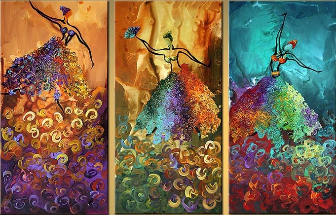 Quadro Decorativo Fine Art 1746 - Quadro pintado à mão, quadro para ...
