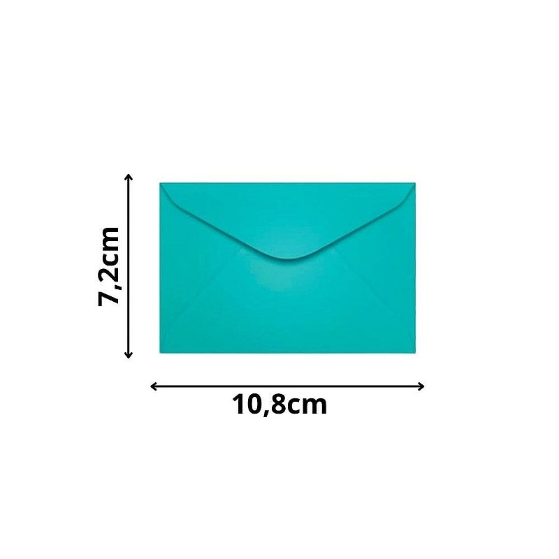 ENVELOPE SCRITY 072X108 VISITA AZUL TURQUESA 80 g/m2 - Fibrap - Sua distribuidora de Papel e ...