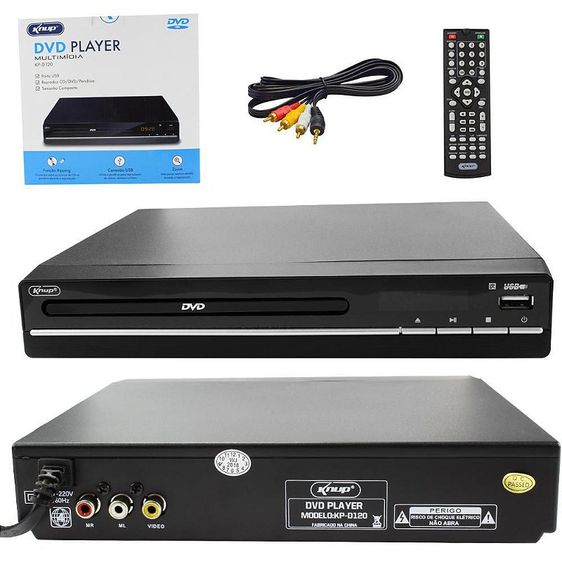 Aparelho de DVD KP-D120 KNUP Com USB - Casa Sertaneja Eletro - Aqui nós ...
