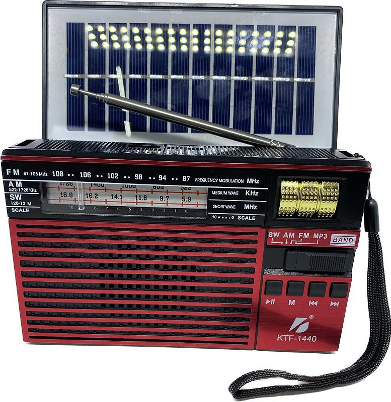 Rádio Portátil Flex KTF-1440 AM/FM/Bluetooth Vermelho - Casa Sertaneja Eletro - Aqui nós não ...