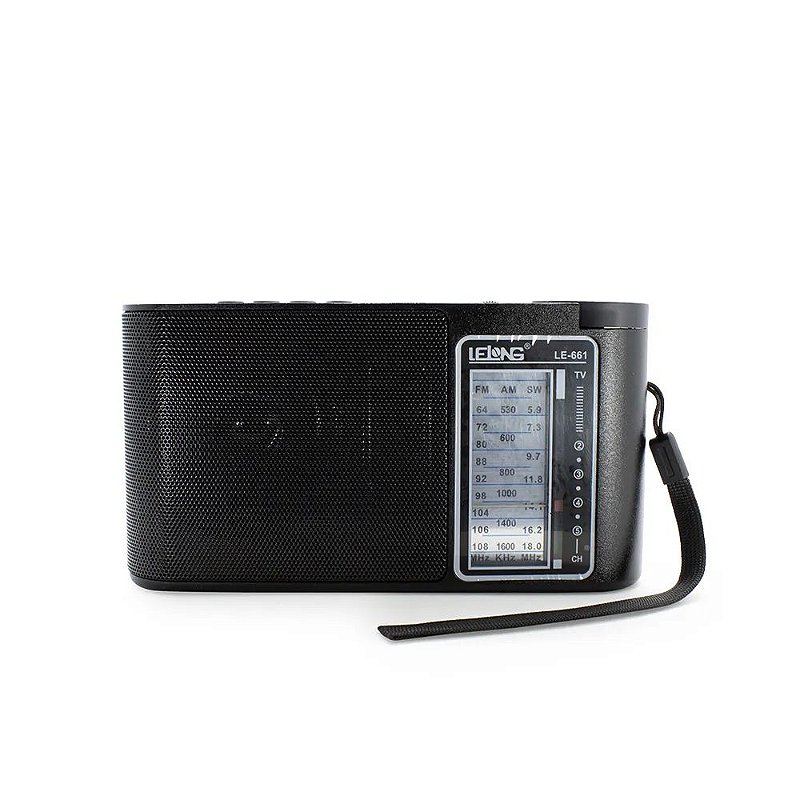 Rádio Lelong LE-661 FM/AM/SW Preto - Casa Sertaneja Eletro - Aqui nós não perdemos negócio!
