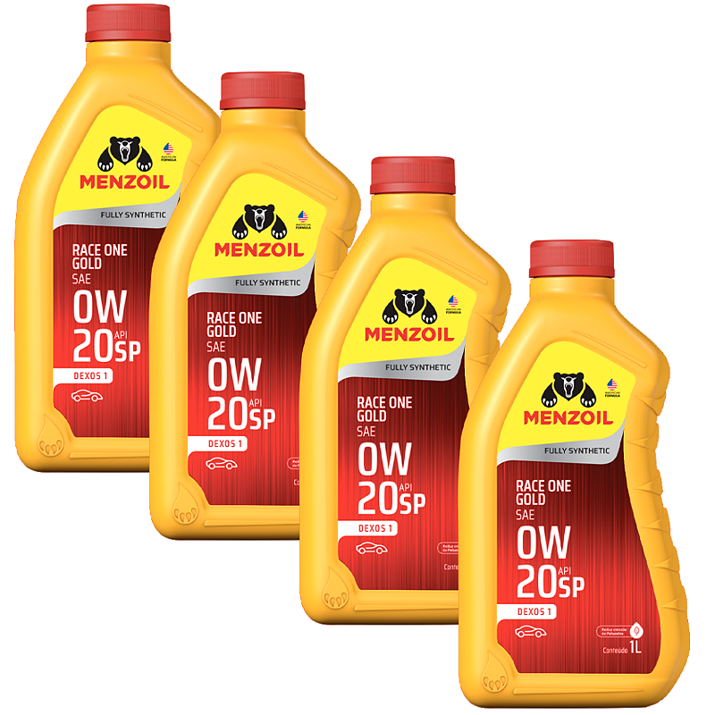 KIT 4 LITROS Óleo Menzoil 0w20 Gm Toyota Ford (3 Cilindros) - Curitiba ...