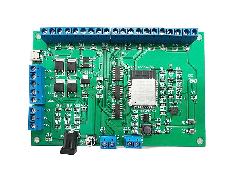 Controladora Cnc De 6 Eixos Breakout Board Esp32 Grbl Impacto Cnc