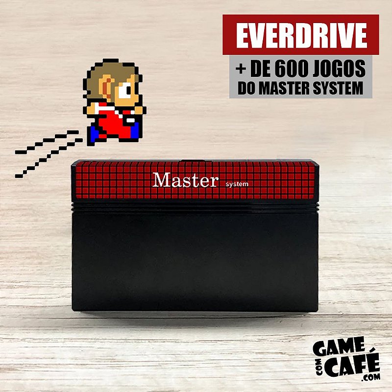Cartucho Everdrive Master System 600 Jogos - Game com Café.com