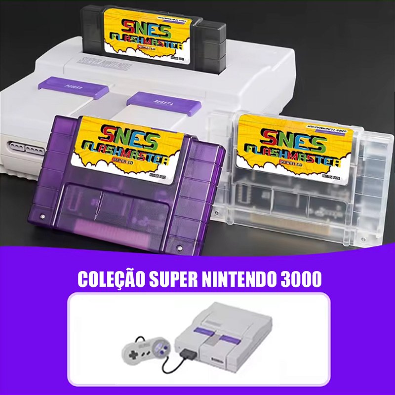 Cartucho Everdrive Snes 3000 Jogos Super Nintendo - Game com Café.com