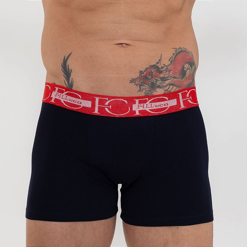 Cueca Box Sem Costura Lateral Marinho - Qualidade, conforto e muito estilo.