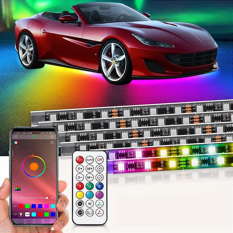 Led Neon Rgb Externo Acessórios Tunnig Luz Carro Rainbow 12v - LFSTORE ...