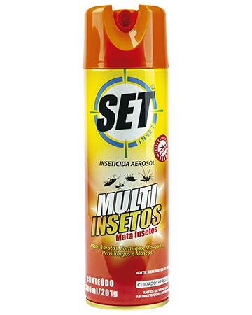 Inseticida Aerosol Set Inset Multiuso 300ml 12 unidades - Multibrands