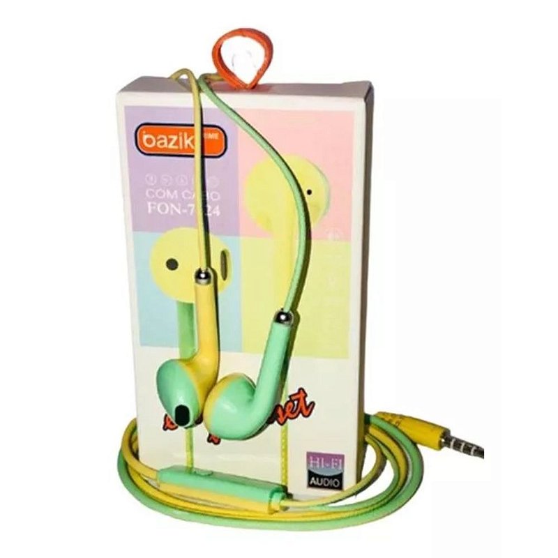 Fone De Ouvido Basike BAFON-7624 P2 Sem Microfone - Bazik Prime